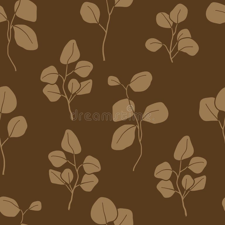 4114 pattern eucalyptus stock vector. Illustration of doodle - 340904325