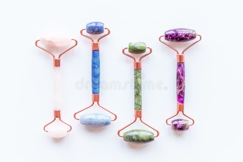 Pattern with Face Massage Rollers for Lifting Face and Wellness Stock ...