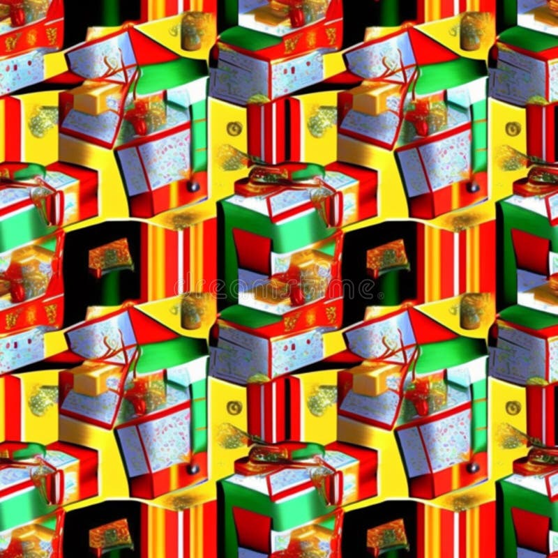 Gift theme pattern stock illustration. Illustration of celebrations ...