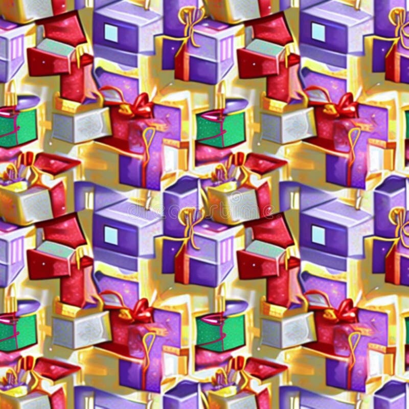 Gift theme pattern stock illustration. Illustration of decorative ...