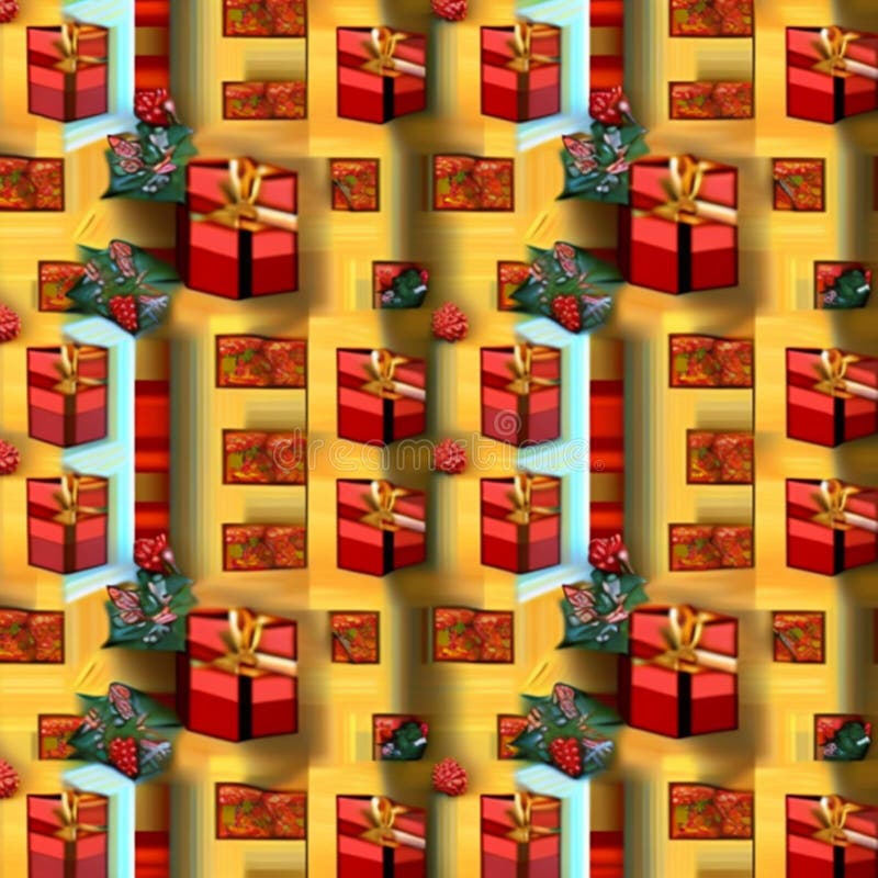 Gift theme pattern stock illustration. Illustration of whimsical ...