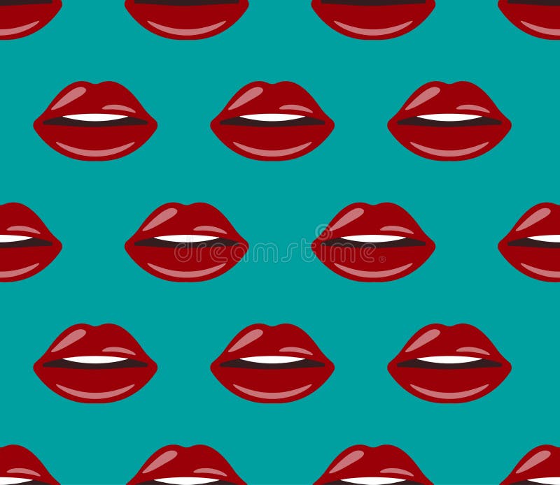 Female lips and notes stock vector. Illustration of party - 145373278