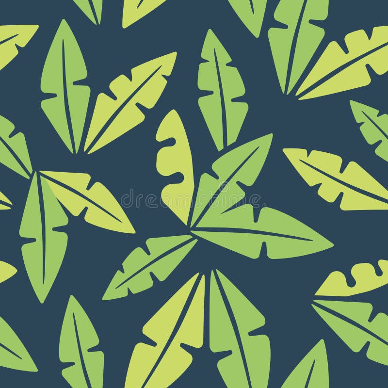 Simple Vector Illustration with Ability To Change. Pattern with Fern ...