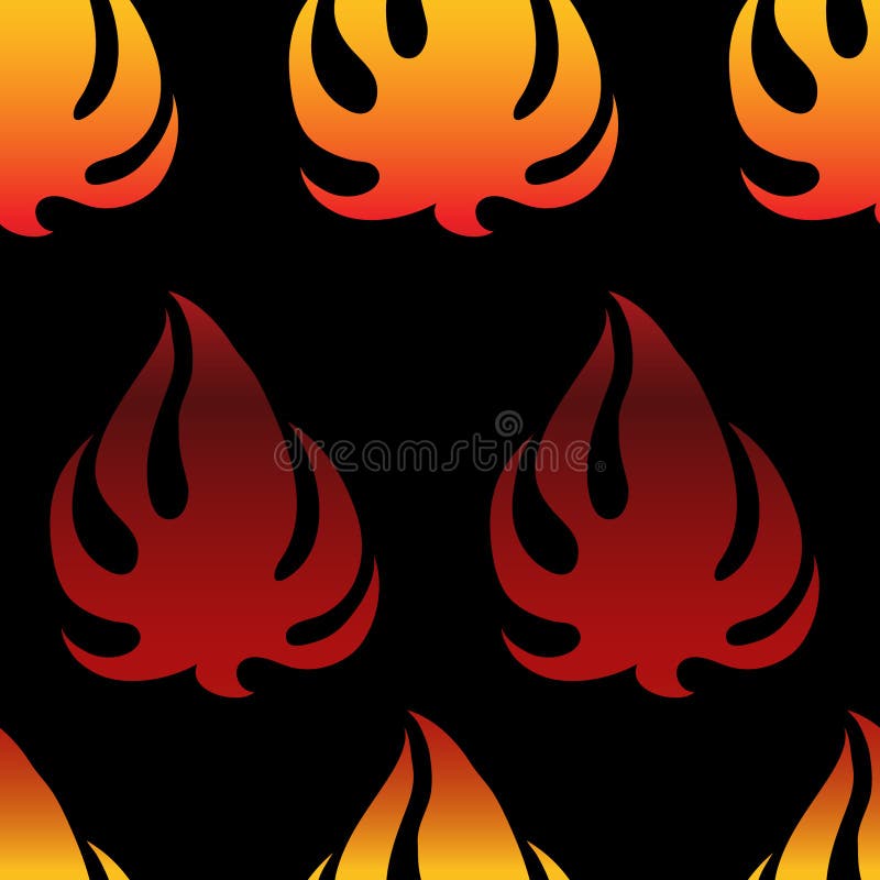 Pattern with fire stock vector. Illustration of heat - 128338479