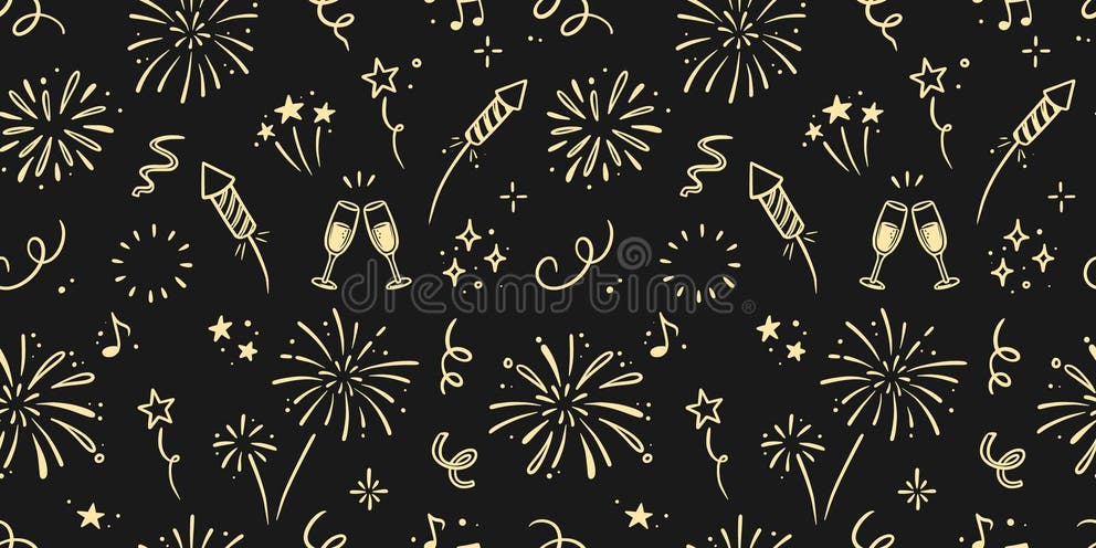Doodle Sparkling Firework Stock Illustrations – 383 Doodle Sparkling ...