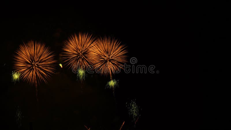 Pattern of Fireworks in the Evening Sky Stock Image - Image of ...