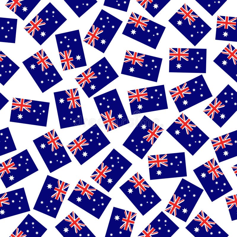 Pattern with Flag of the Australia. Seamless Pattern with Flag of the ...