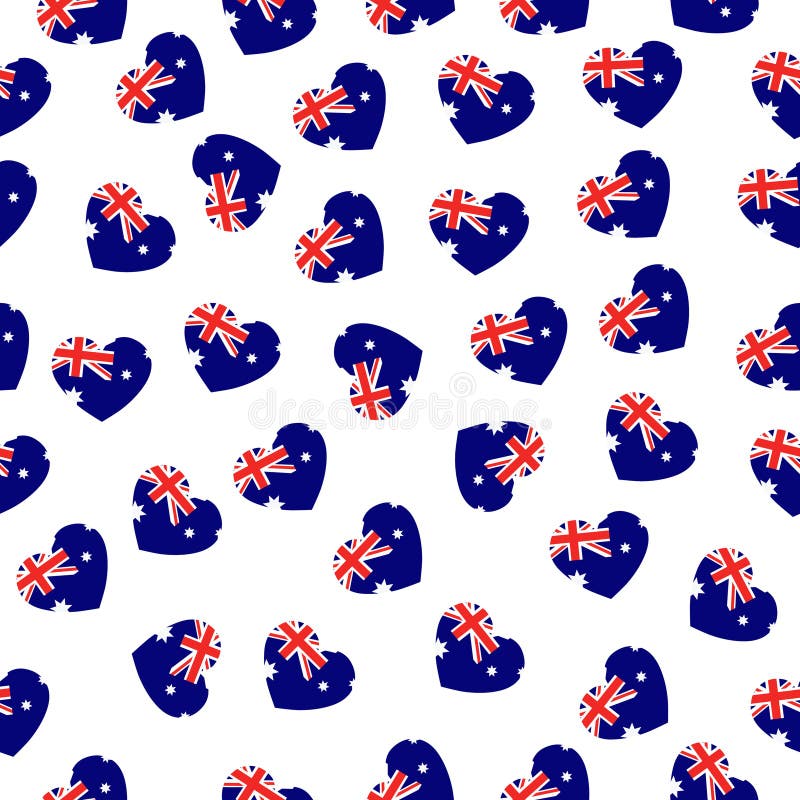 Pattern with Flag of the Australia. Seamless Pattern with Flag of the Australia. Vector. Stock ...