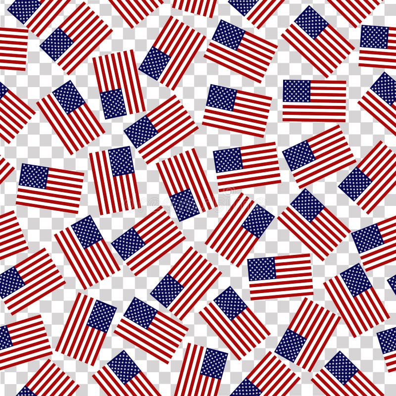 Pattern with Flag of the USA. Seamless Pattern with Flag of the USA ...