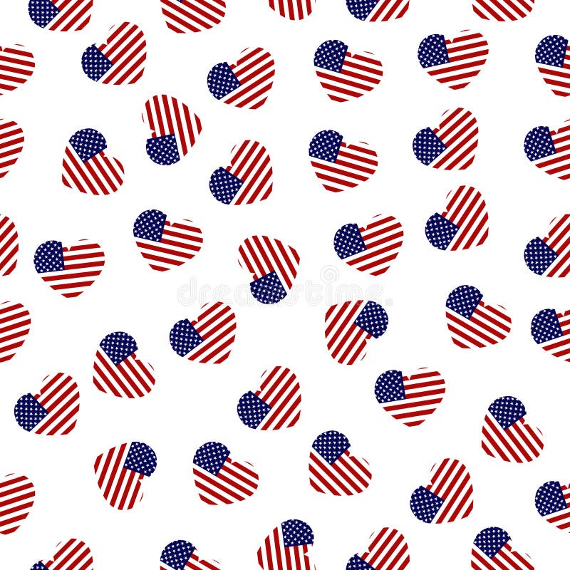 Pattern with Flag of the USA. Seamless Pattern with Flag of the USA ...