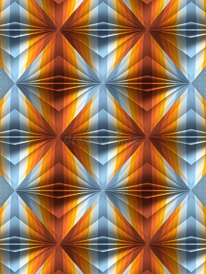 Pattern of Flipping Pages with Staggered Striped Gradient. 3d Rendering ...