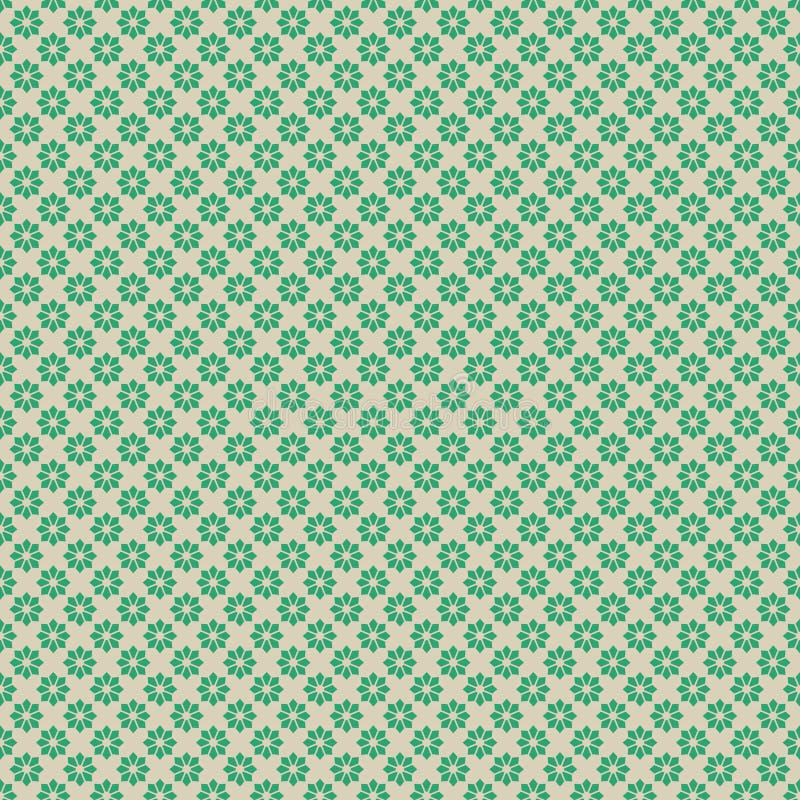 Pattern with Floral and Geometric Elements. Intersecting Curved and ...