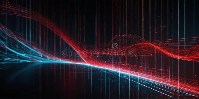 Pattern Flow and Red Ray with Speed of Futuristic Cube Ai Generated ...