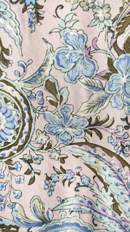 Pattern of a Flower in a Cloth for Background Stock Image - Image of ...