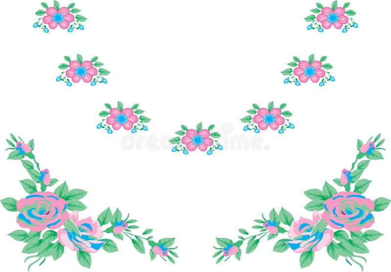 Pattern Flower Design for Textile Printing. Abstract Pattern Stock ...