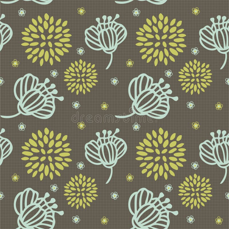 Pattern flower seamless stock vector. Illustration of nature - 16794597