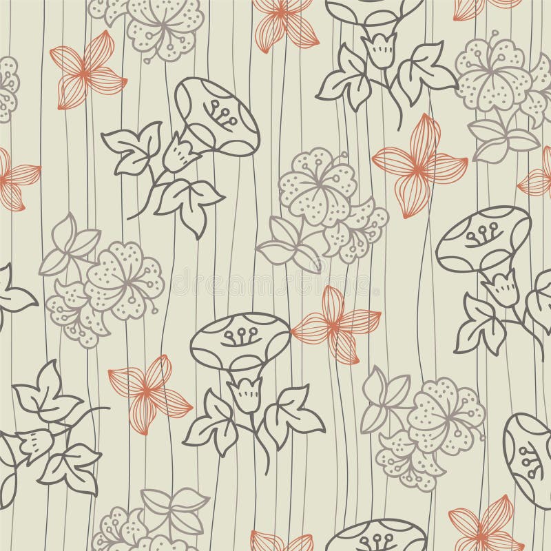 Pattern flower seamless stock vector. Illustration of nature - 16794597