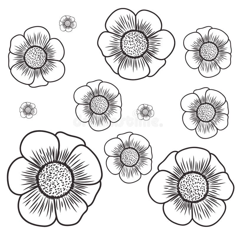 Duplicate Flowers Stock Illustrations – 895 Duplicate Flowers Stock ...