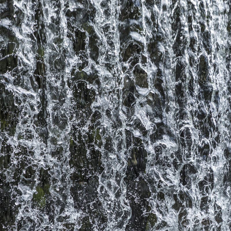 Pattern of Flowing Water at a Waterfall Stock Photo - Image of nature ...