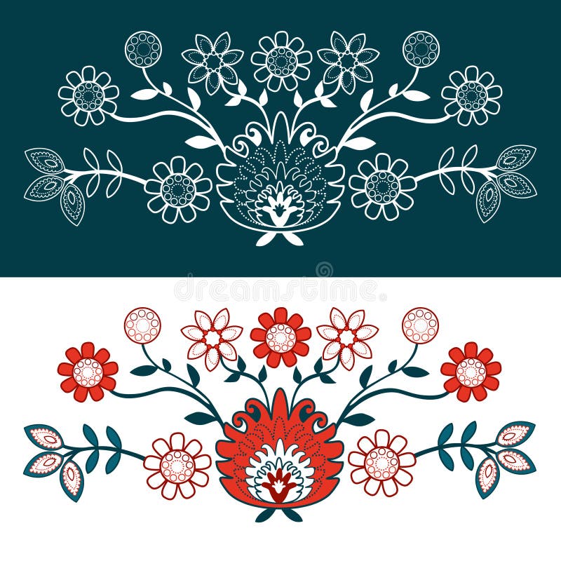 Pattern folk stock vector. Illustration of icon, ornate - 31537023