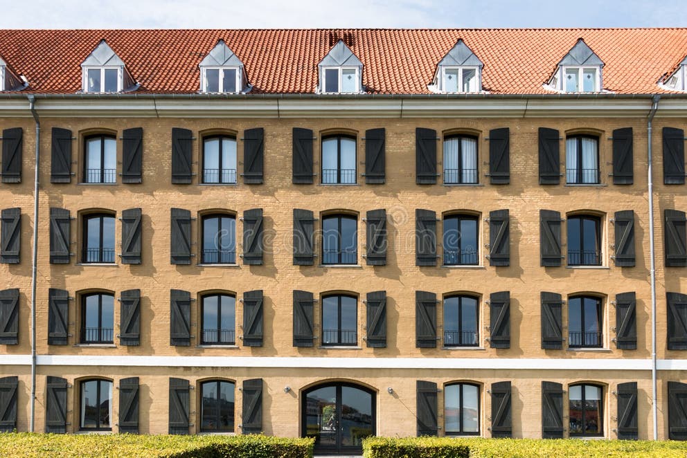 Pattern Formed by Multiple Open Windows with Shutters in a Large ...