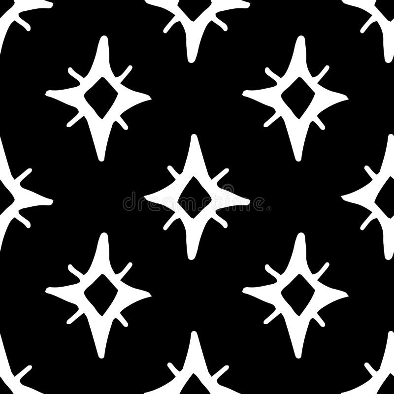 A Pattern of a Four-sided Star with Lines. Abstract Seamless Pattern of ...