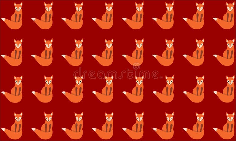 Pattern foxes stock illustration. Illustration of face - 76986136