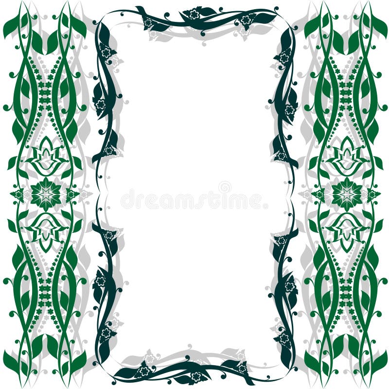 Pattern Frame stock vector. Illustration of frame, white - 35219369