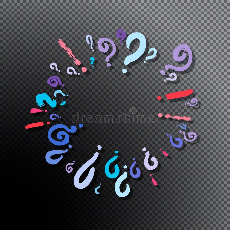 Pattern Frame of Question Marks Stock Illustration - Illustration of ...