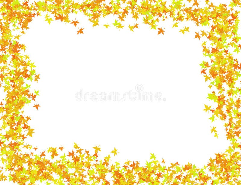 Pattern Frame Design Photo Autumn Stock Illustration - Illustration of ...