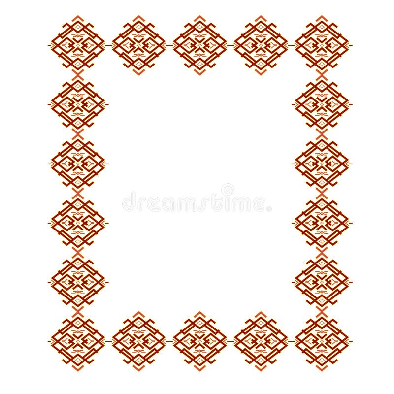 Pattern frame stock vector. Illustration of circle, ornament - 54845472