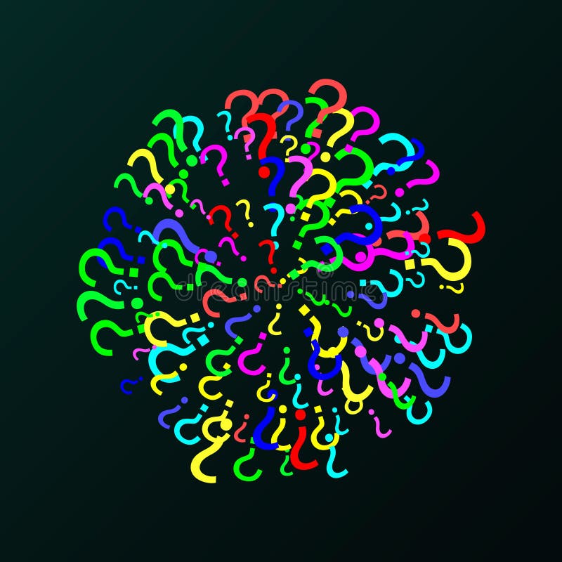 Pattern Frame of Question Marks Stock Illustration - Illustration of ...