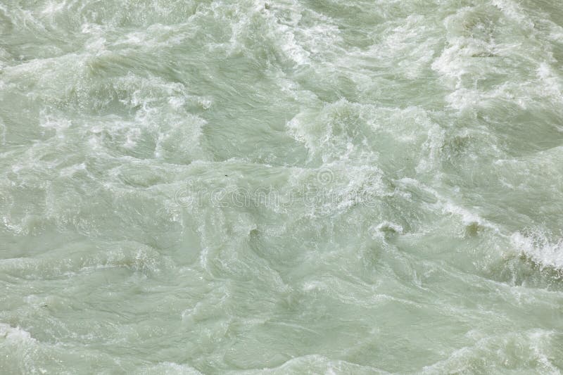 Pattern of Fresh Flowing River Water with Foam Stock Image - Image of ...