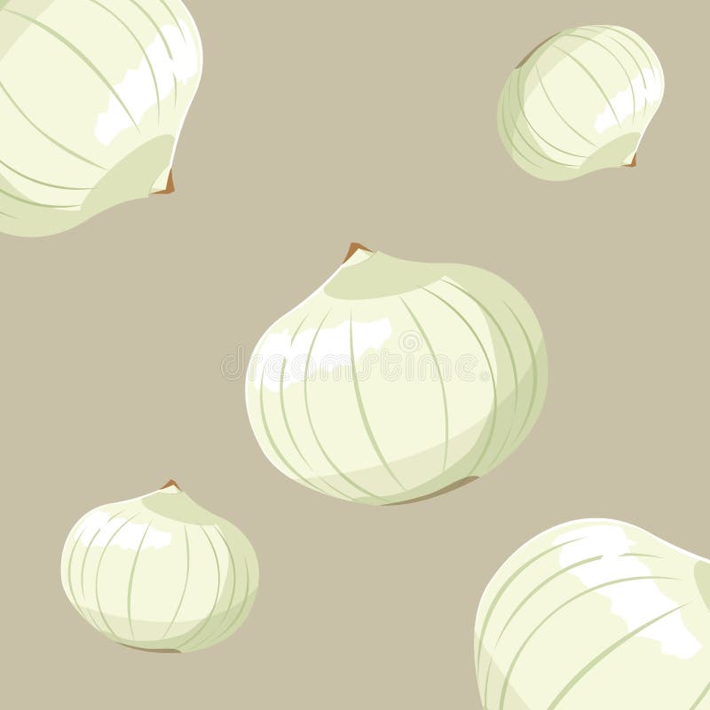 Pattern of Fresh Onions Vegetables Stock Illustration - Illustration of ...