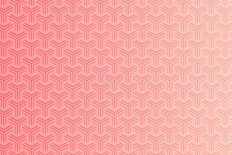 Pattern with Geometric Elements, Pink Rose Gradient Tones, Abstract ...