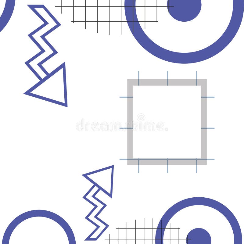 Pattern of Geometric Figures Stock Vector - Illustration of acrylic ...
