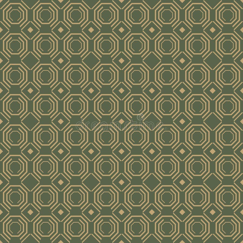Pattern Geometric Octagon Gold Stock Vector - Illustration of gold ...