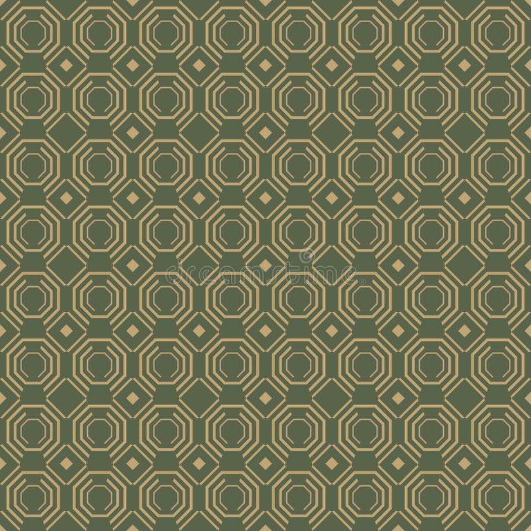 Pattern Geometric Octagon Gold Stock Vector - Illustration of gold ...