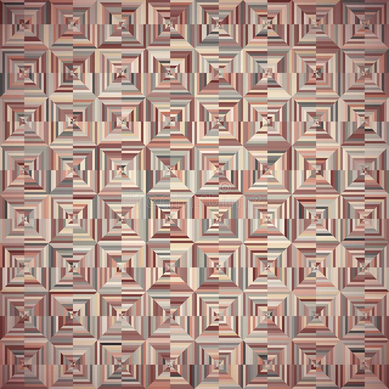 Pattern of Geometric Shapes with Blocks Stock Vector - Illustration of ...