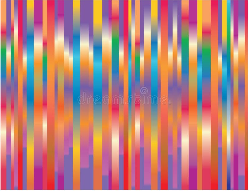 Pattern Geometric Shapes. Flow of Spectrum Effect Stock Illustration ...