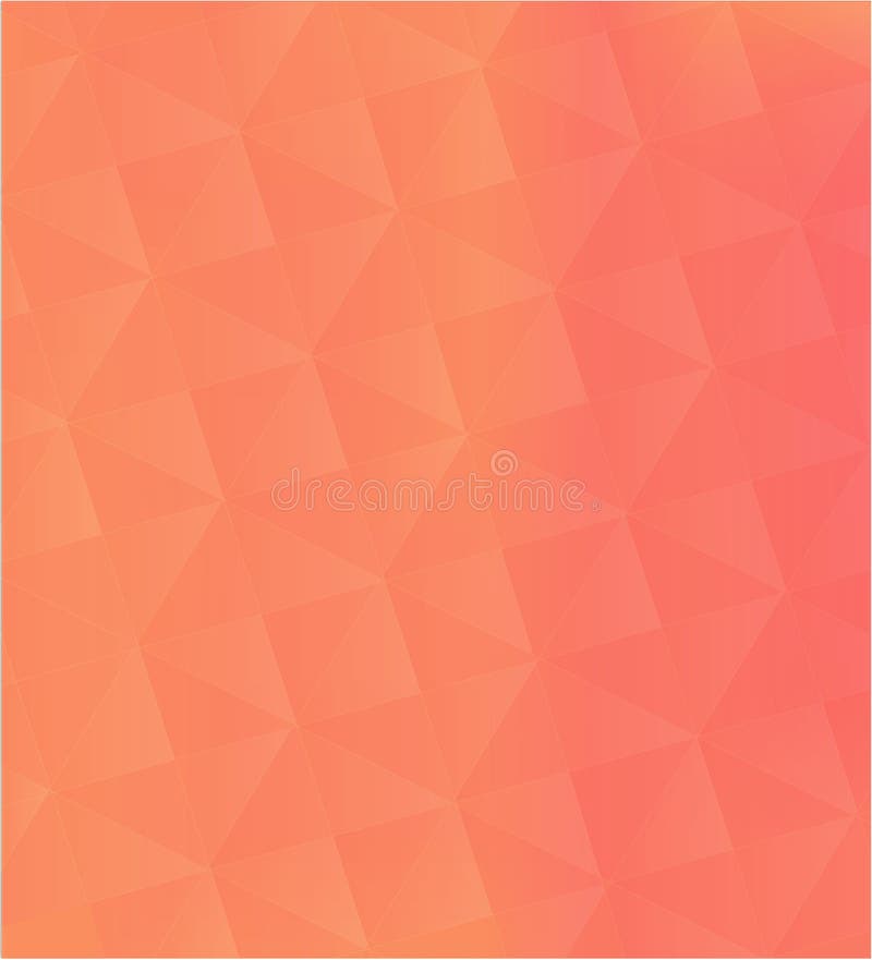 Pattern of Geometric Shapes in Soft Orange Tones Stock Illustration ...