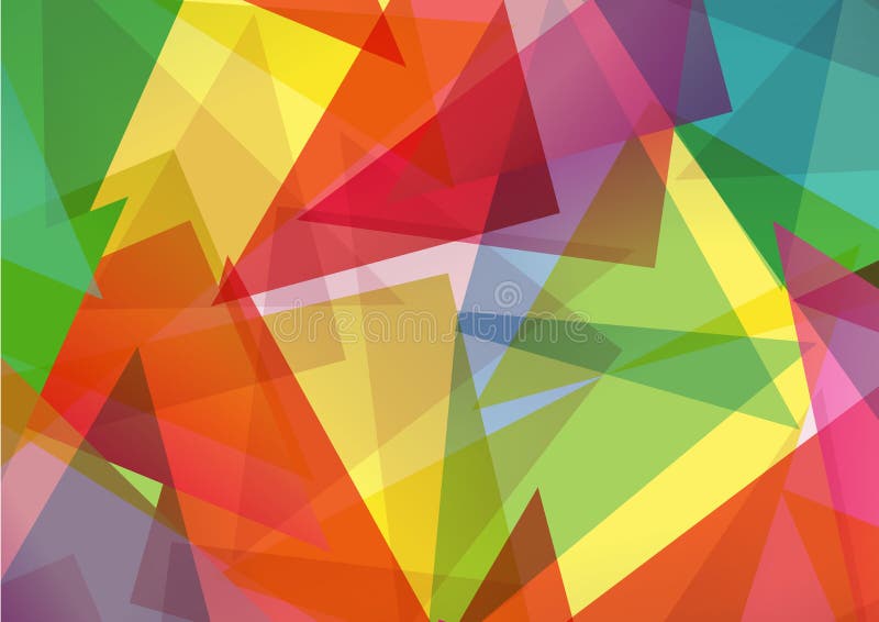 Pattern of Geometric Shapes.Texture with Flow of Spectrum Effect Stock ...