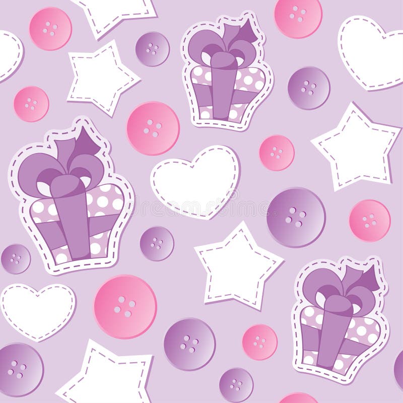 Pattern with gift boxes stock vector. Illustration of pink - 21719208