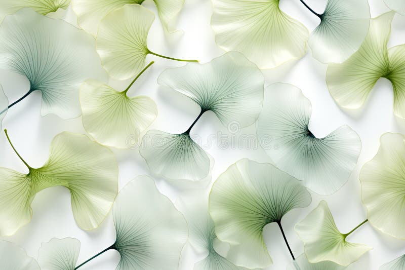 Pattern of Gingko Biloba Leaf Stock Illustration - Illustration of ...