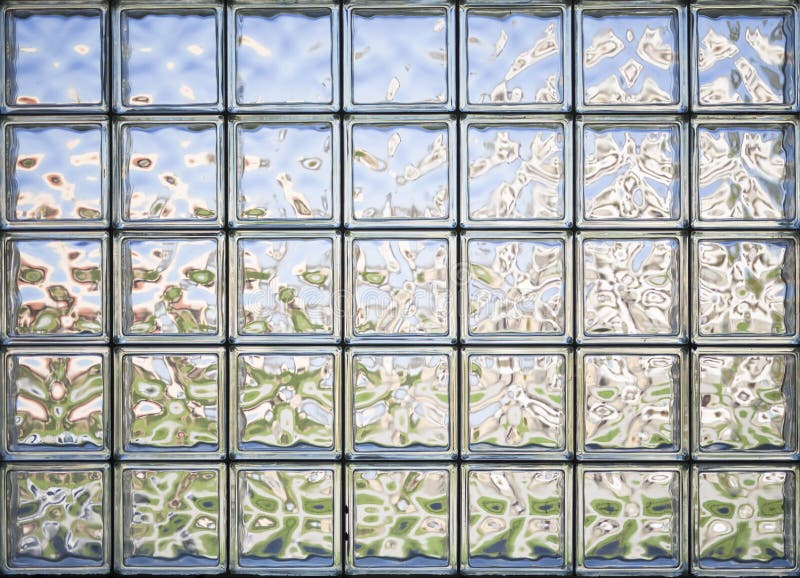 Pattern of Glass Block Wall Stock Photo - Image of design, shape: 234087294