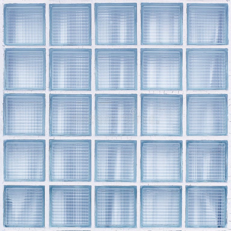 Pattern of Glass Block Wall Texture Background Stock Image - Image of ...