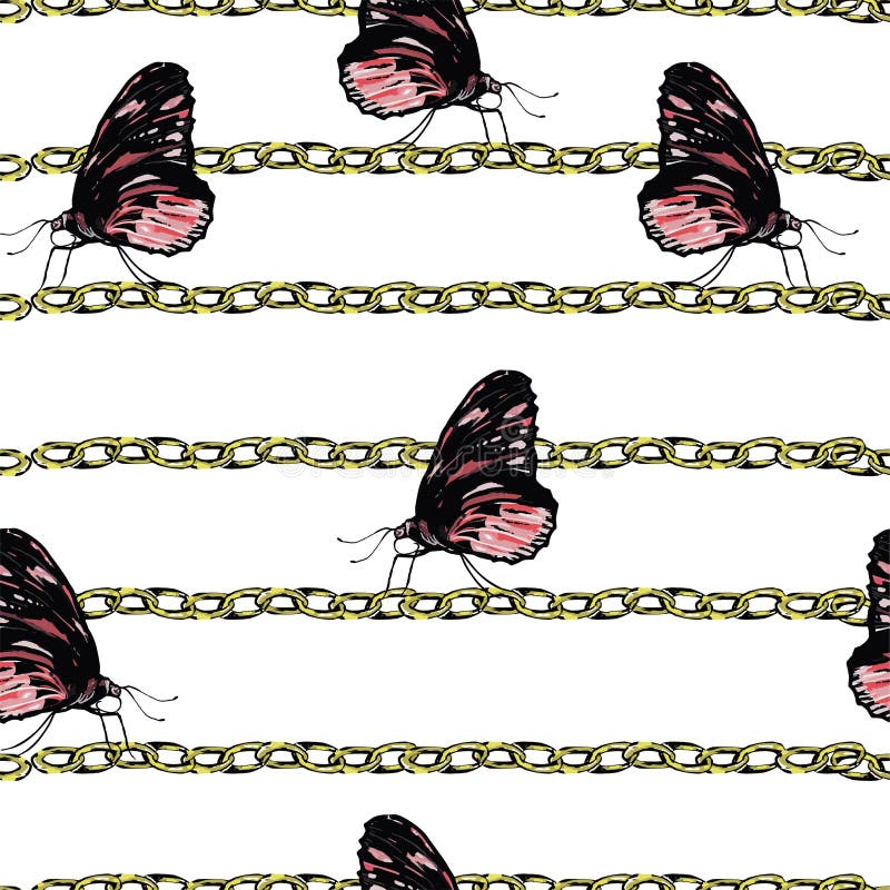 Butterfly Chains Stock Illustrations – 94 Butterfly Chains Stock ...