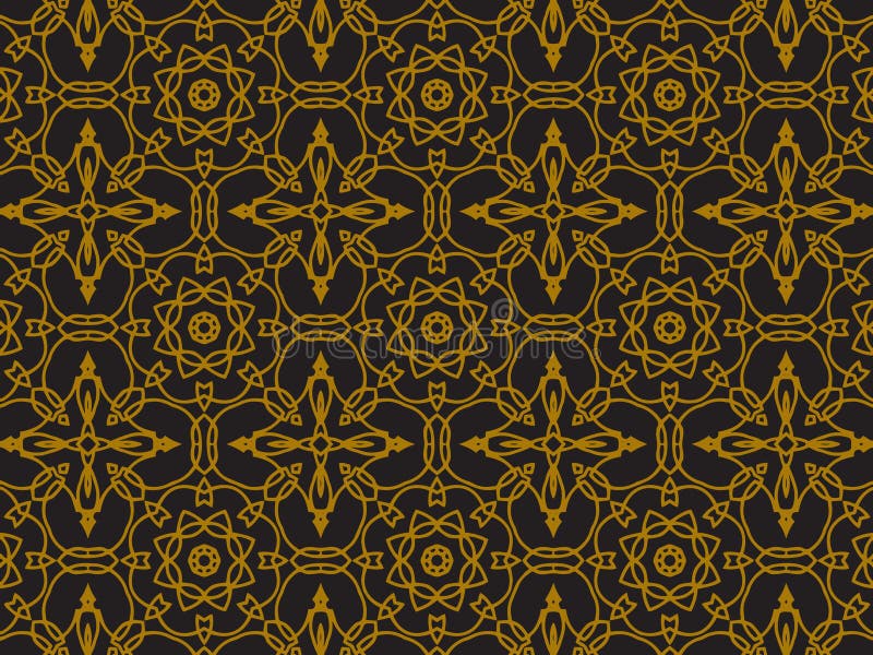 Pattern Gold Design stock vector. Illustration of decor - 177312456