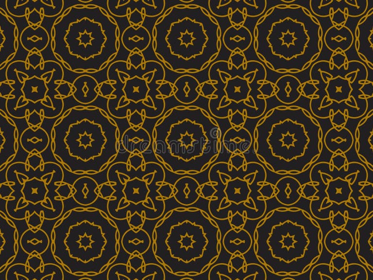 Pattern Gold Design stock vector. Illustration of ornament - 177790481
