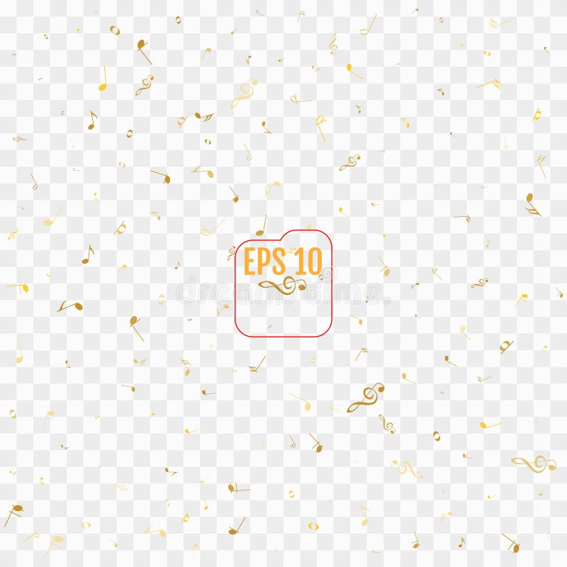 Gold Music Notes Transparent Background Stock Illustrations – 97 Gold ...